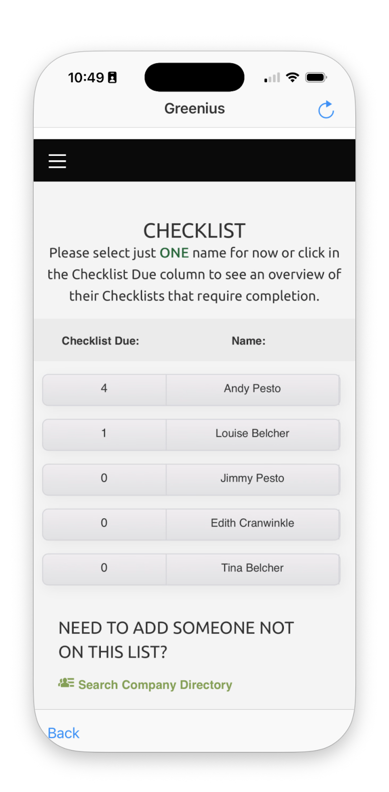 Conducting In-Field Checklists with the Greenius App – Greenius