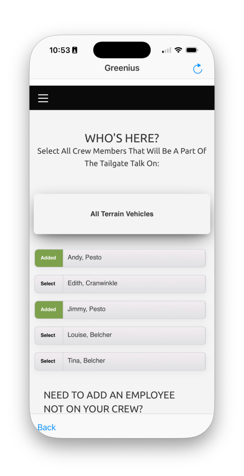 Conducting Tailgate Talks with the Greenius App – Greenius